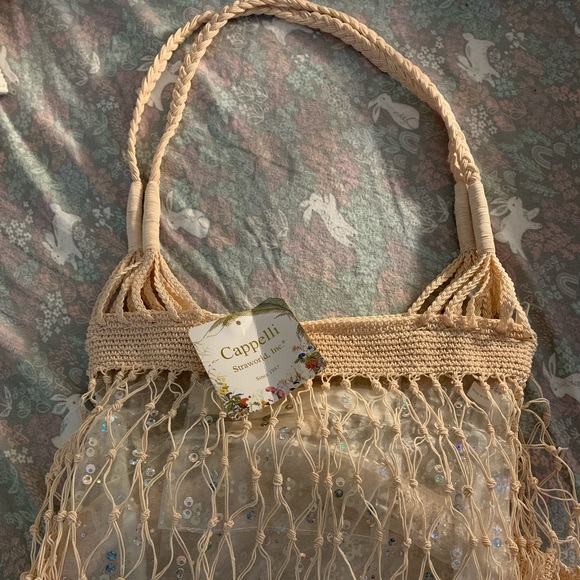 Capelli of New York | Bags | Womens Shoulder Purse Cream Color By ...